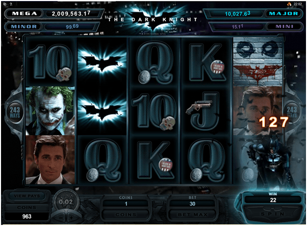 The Dark Knight Slots Game Come Win The Progressive Jackpot